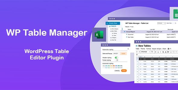 WP Table Manager 4.1.5 » WordPress Plugins